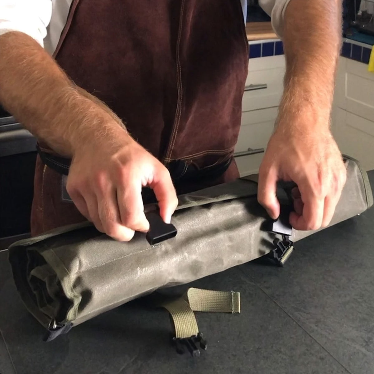 Ryujin Chef Knife Roll Bag, Fits 10 Knives